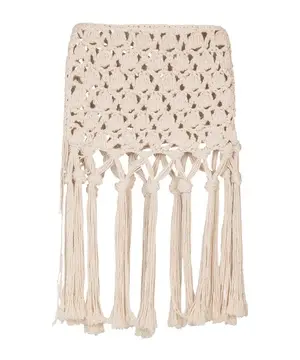 Balmain Crochet Tasseled Skirt