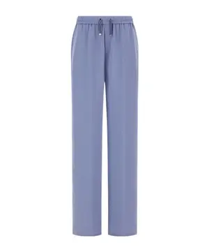 Herno Drawstring Straight-leg Pants - Light Blue