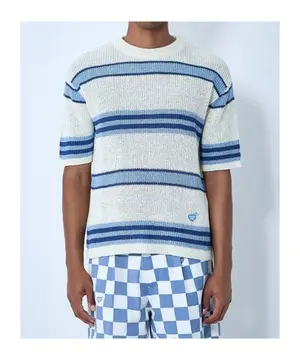 HUMAN MADE Striped Short-sleeve Knitwear