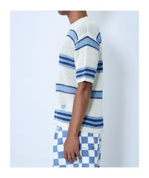 HUMAN MADE Striped Short-sleeve Knitwear