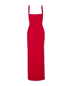 Solace Fitted Long Dress With Side Slit