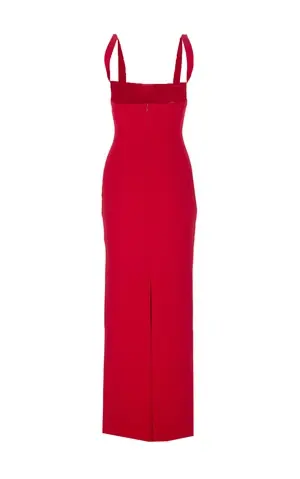 Solace Fitted Long Dress With Side Slit