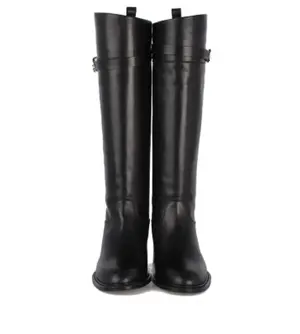 FERRAGAMO Knee High Buckled Boots