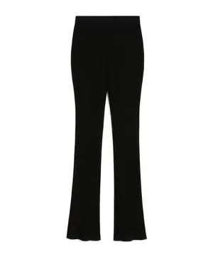 Max Mara Ribbed Pleated Trousers