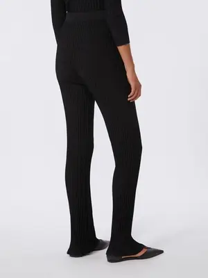 Max Mara Ribbed Pleated Trousers