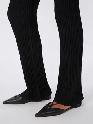 Max Mara Ribbed Pleated Trousers