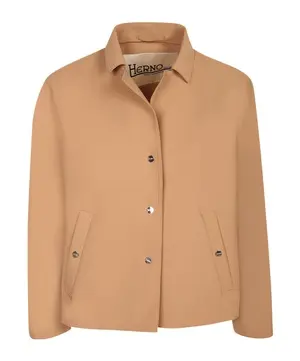 Herno Long Sleeved Collared Jacket With Front Pockets
