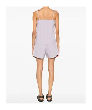 A.p.c. Gingham Tie-strap Top - Purple
