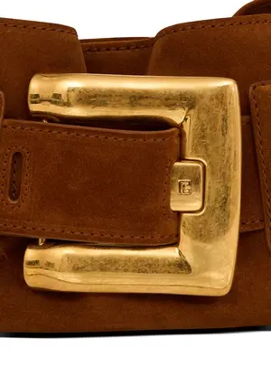 Balmain Anthem Mini Shoulder Bag - Brown