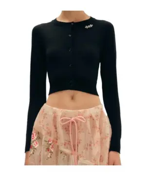 Simone Rocha Embellished Cropped Cardigan