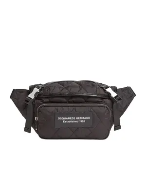 Dsquared2 Quilted Belt Bag - Black