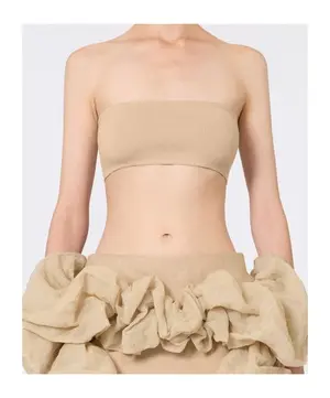 Max Mara Bandeau Bra - Camel