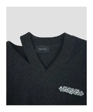 Simone Rocha V-neck Embellished Sweater