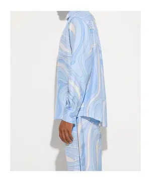 Emilio Pucci Abstract Print Silk Shirt