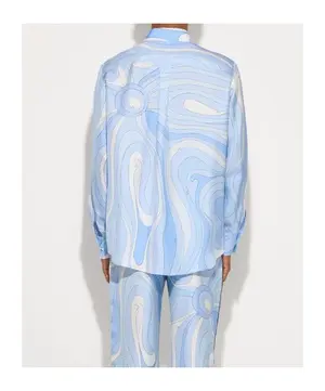Emilio Pucci Abstract Print Silk Shirt