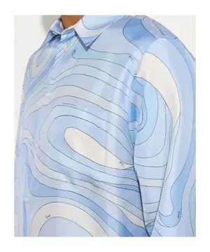 Emilio Pucci Abstract Print Silk Shirt