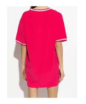 Balmain Striped-trim V-neck Mini Dress
