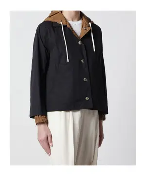 Herno Reversible Hooded Jacket - Blue/caramel
