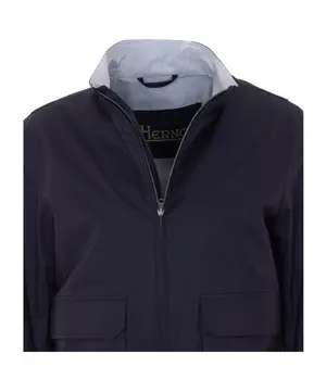 Herno High-neck Zip-up Jacket With Stand Collar