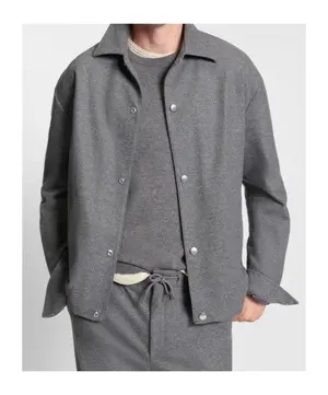 Hugo Boss Long Sleeve Casual Jacket With Snap-button Fastening