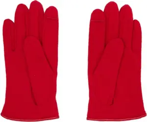 VIVIENNE WESTWOOD Orb Engraved Driving Gloves - Red