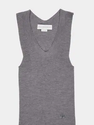 Stella McCartney Sleeveless Asymmetric Knit Top
