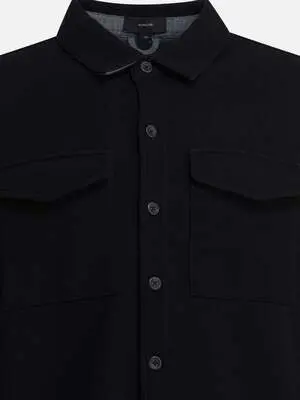 Vince Button Pocket Overshirt - Grey