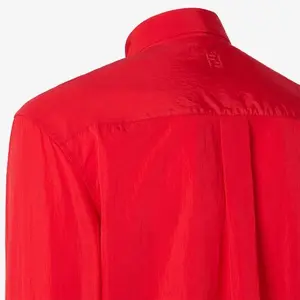 Fendi Sheer Panel Fluid Shirt