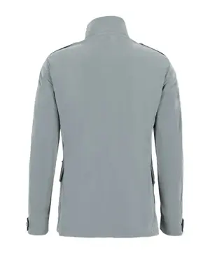 MOORER Porto Os Hooded Field Jacket - Gray