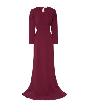 Stella McCartney Open-back Cady Gown - Red