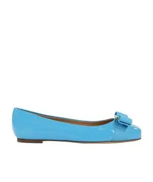 FERRAGAMO Bow Detail Flats - Blue