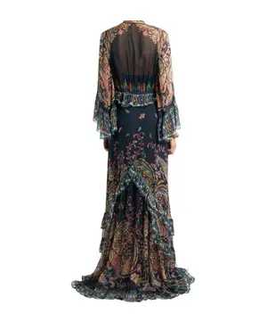 Etro Paisley Ruffled Maxi Dress