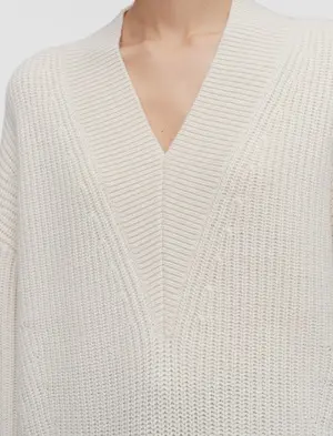JOSEPH Oversized V-neck Sweater