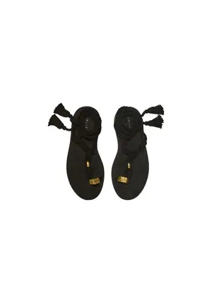 Balmain Flat Tie Sandals