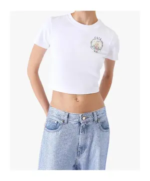 Casablanca Casa Way Cropped T-shirt
