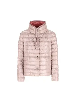 Herno High Neck Down Jacket With Drawstring Detail - Pink