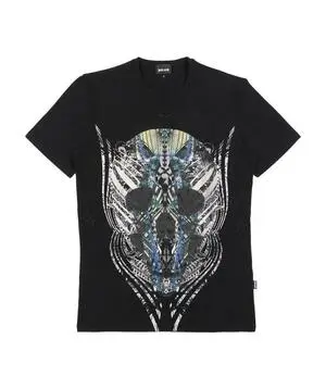 Just Cavalli Crew Neck Short Sleeve T-shirt - Black