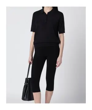 Loulou De Saison Migo Fluid Cashmere Polo - Black