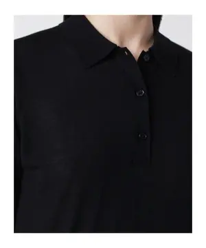 Loulou De Saison Migo Fluid Cashmere Polo - Black