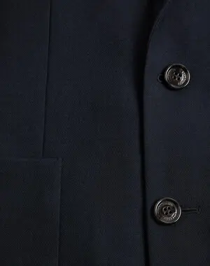 Valentino Garavani Single-breasted Natté Wool Jacket