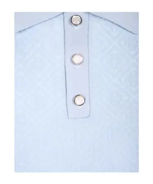 Casablanca Monogram Knit Polo Shirt
