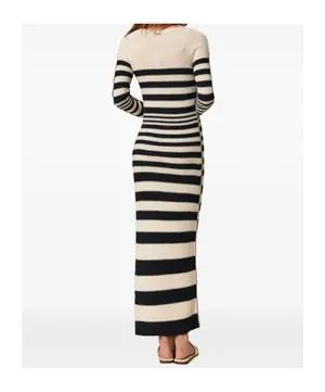 TWINSET Striped Knit Maxi Dress