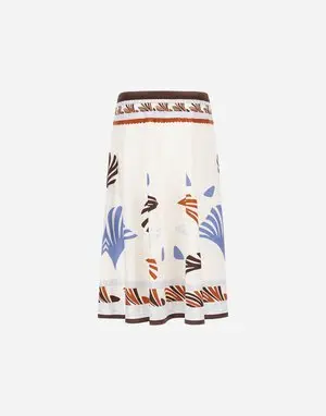 Herno Midi Skirt With Abstract Print