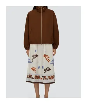 Herno Midi Skirt With Abstract Print