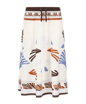Herno Midi Skirt With Abstract Print