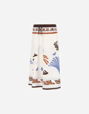 Herno Midi Skirt With Abstract Print
