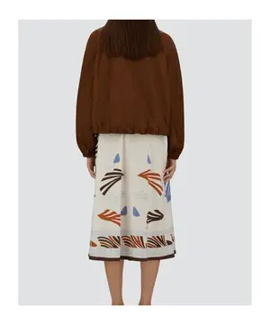 Herno Midi Skirt With Abstract Print
