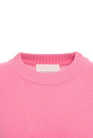 Closed Ribbed Crew Neck Sweater