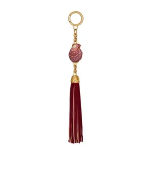 Balmain Shell Tassel Bag Keychain - Gold
