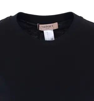 TWINSET Zip-detail Cropped T-shirt